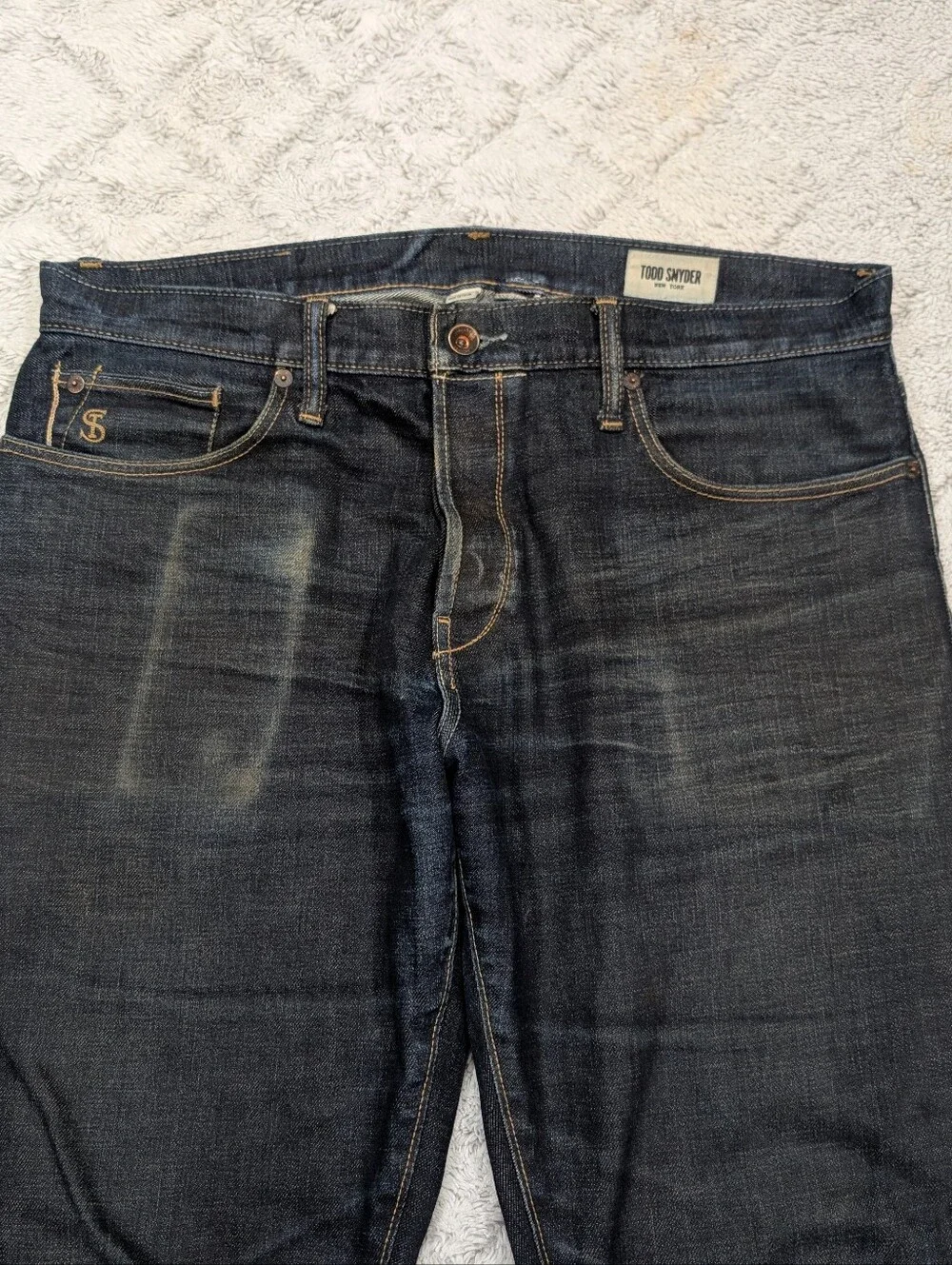 Todd Snyder | Jeans | Todd Snyder Jeans Mens 32x34 Blue Dark Indigo ...